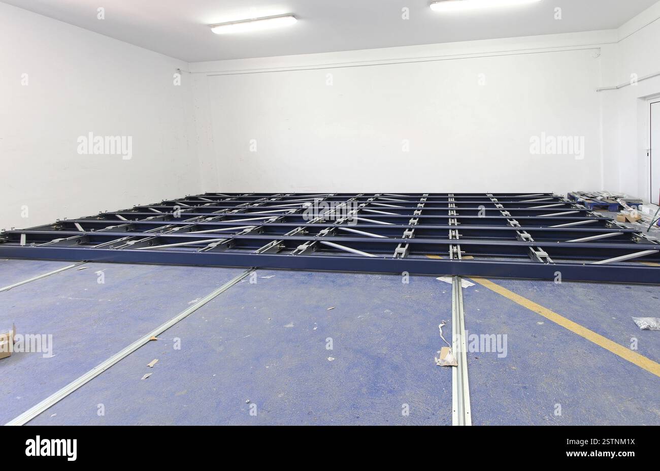 Automated shelving system during construction storage room hi-res stock ...