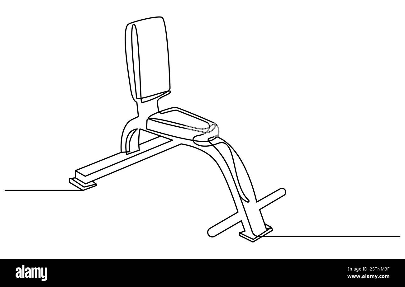 Continuous one line Exercise Gain Strength Stock Vector Image & Art - Alamy