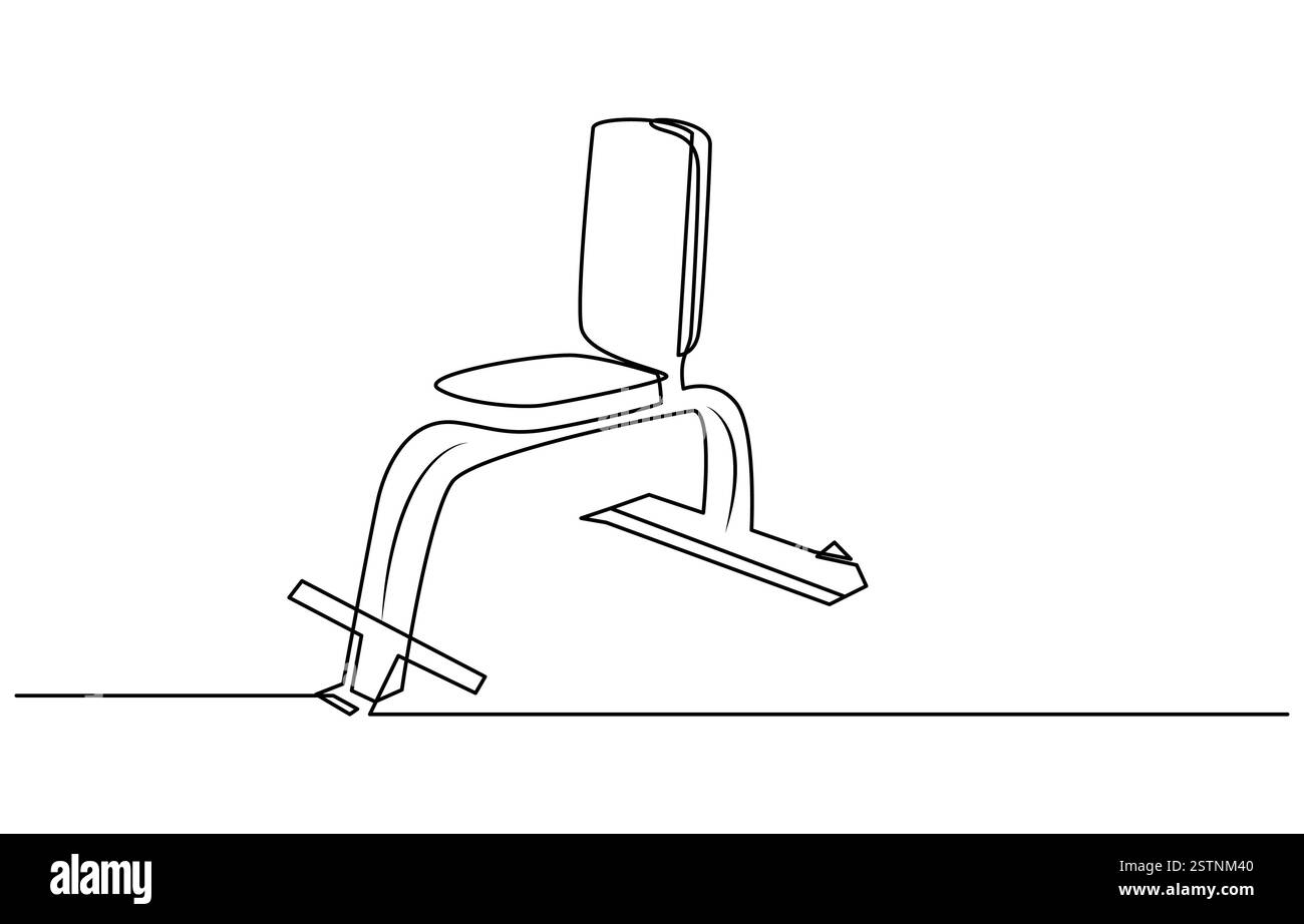 Continuous one line Exercise Gain Strength Stock Vector Image & Art - Alamy