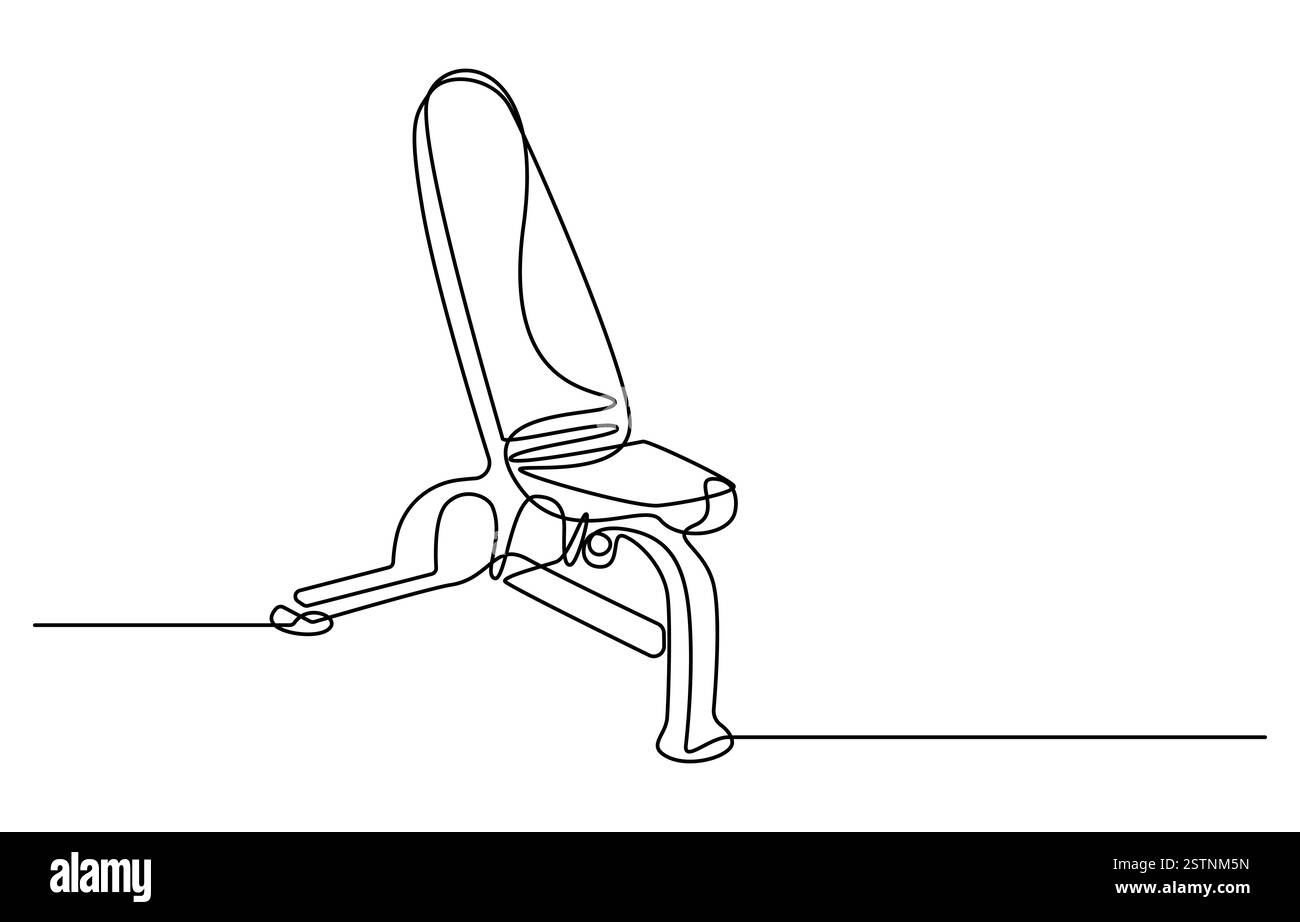 Continuous one line Exercise Gain Strength Stock Vector Image & Art - Alamy