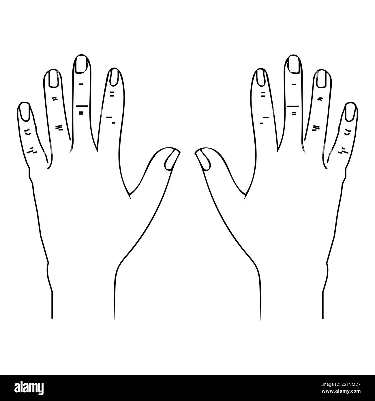 Abstract hands illustration, clean modern design Stock Vector Image ...