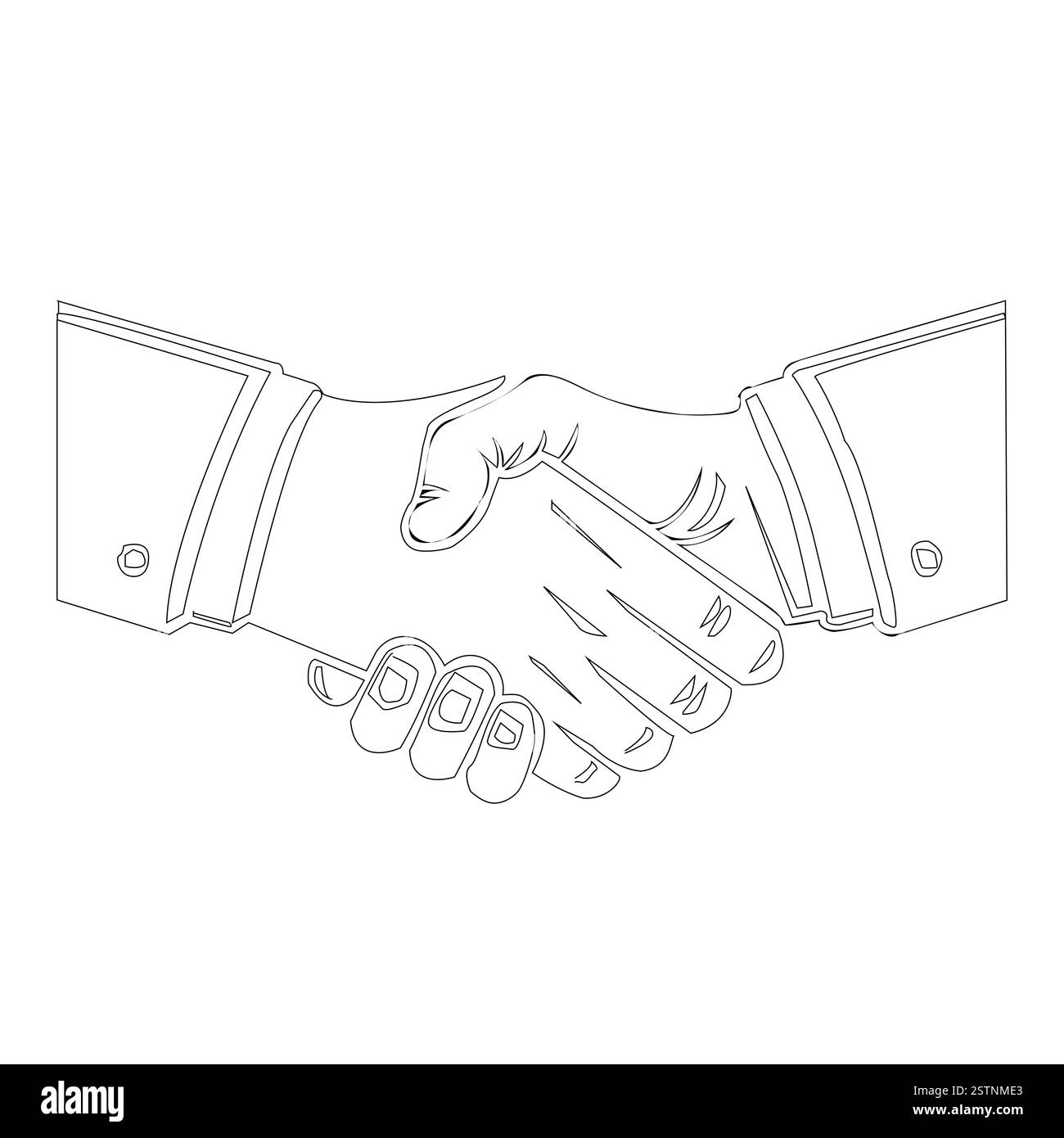 Professional handshake vector, agreement deal illustration Stock Vector ...