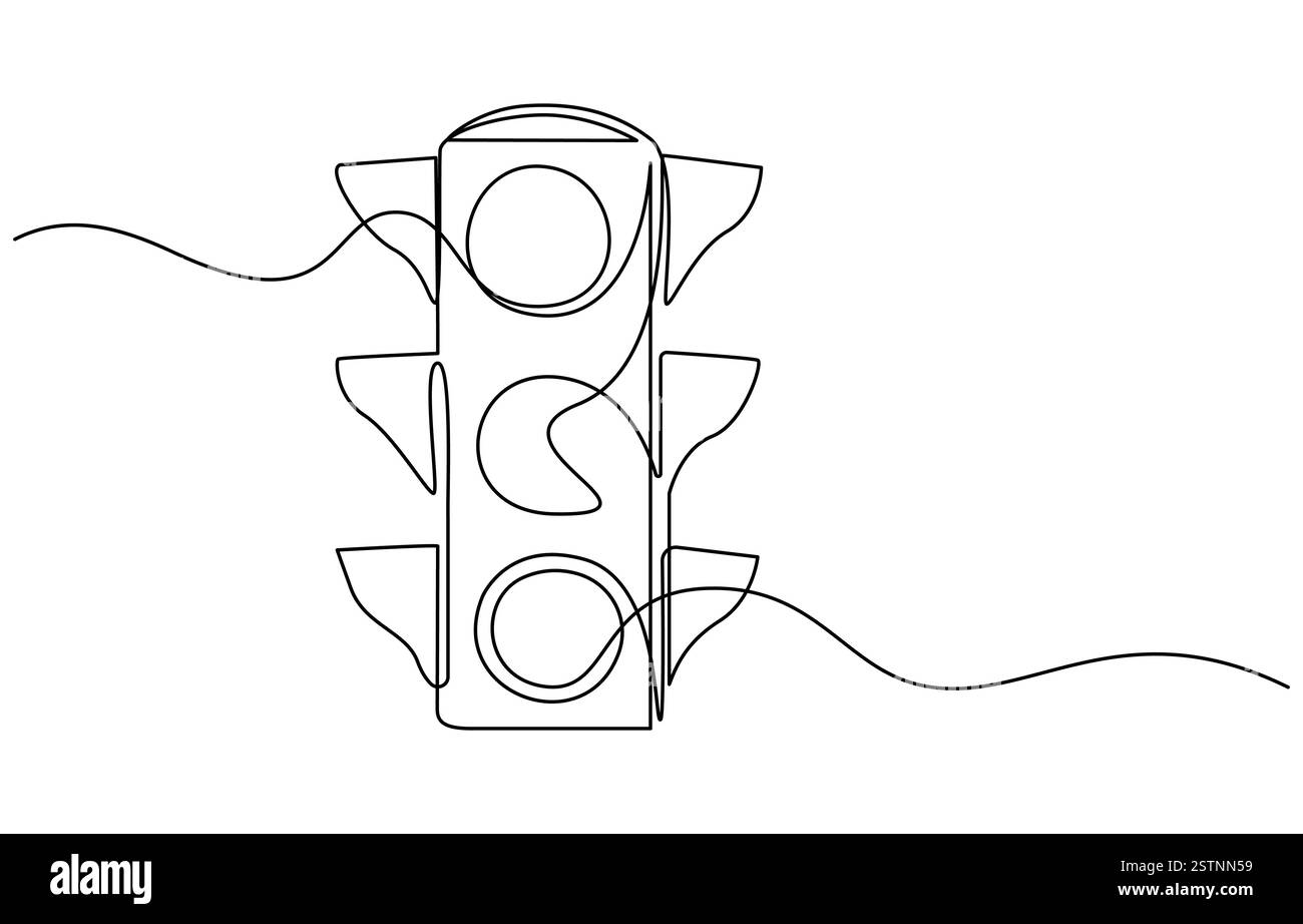 One line road Stock Vector Images - Alamy