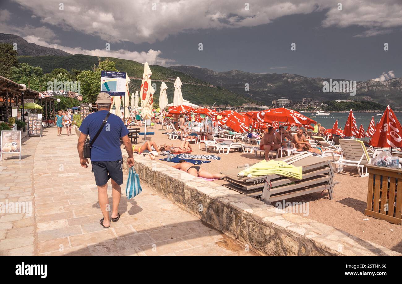 Budva sea promenade in Montenegro Stock Photo - Alamy