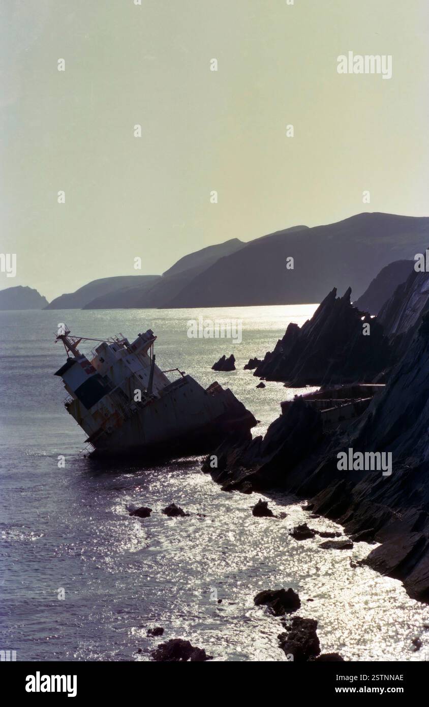 The Wreck of the MV Ranga, Dunmore Head, Dingle Peninsula in South west ...