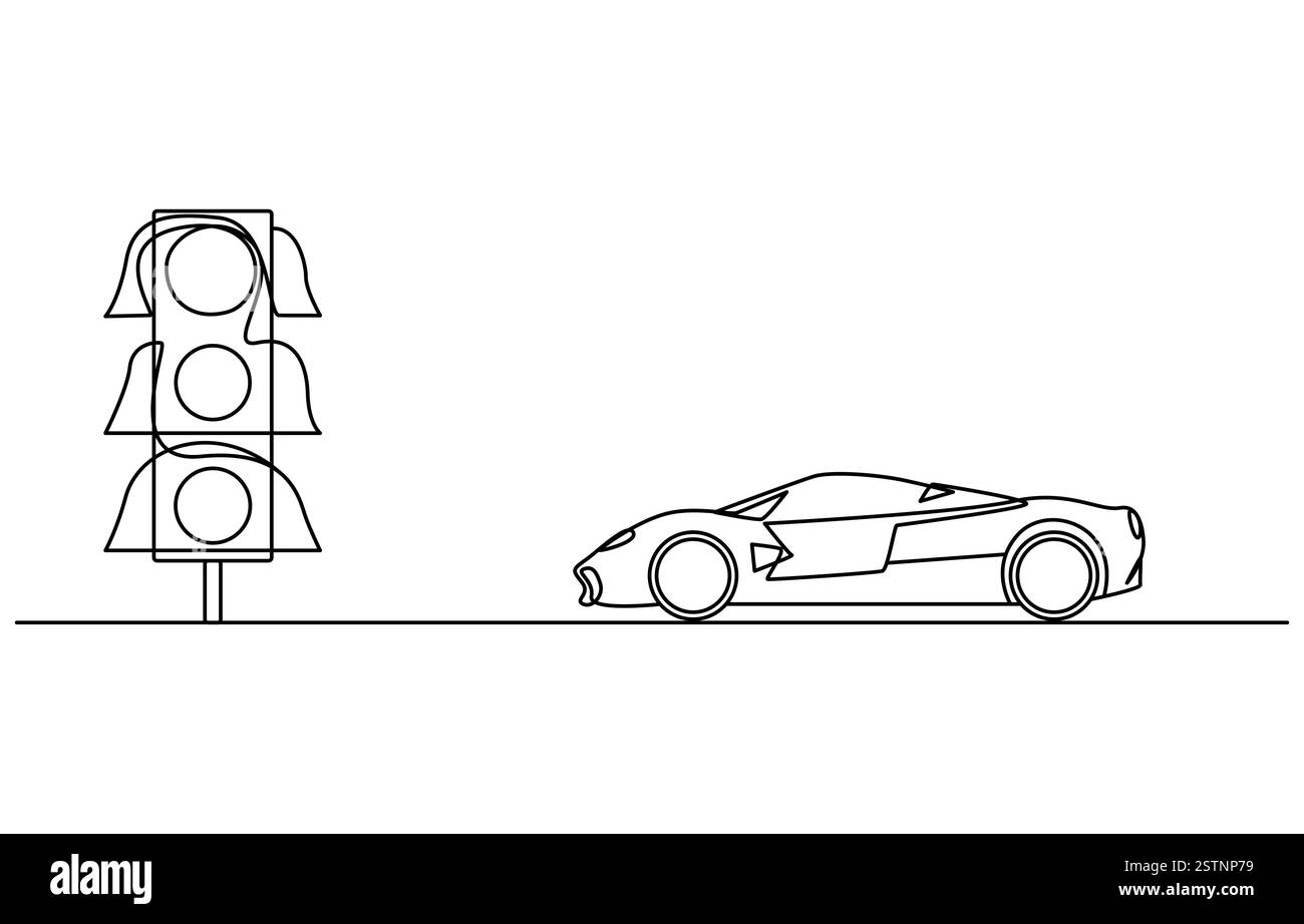 One line drawing light Black and White Stock Photos & Images - Alamy