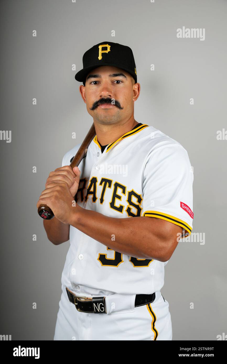 This is a 2025 photo of Nick Gonzales of the Pittsburgh Pirates ...
