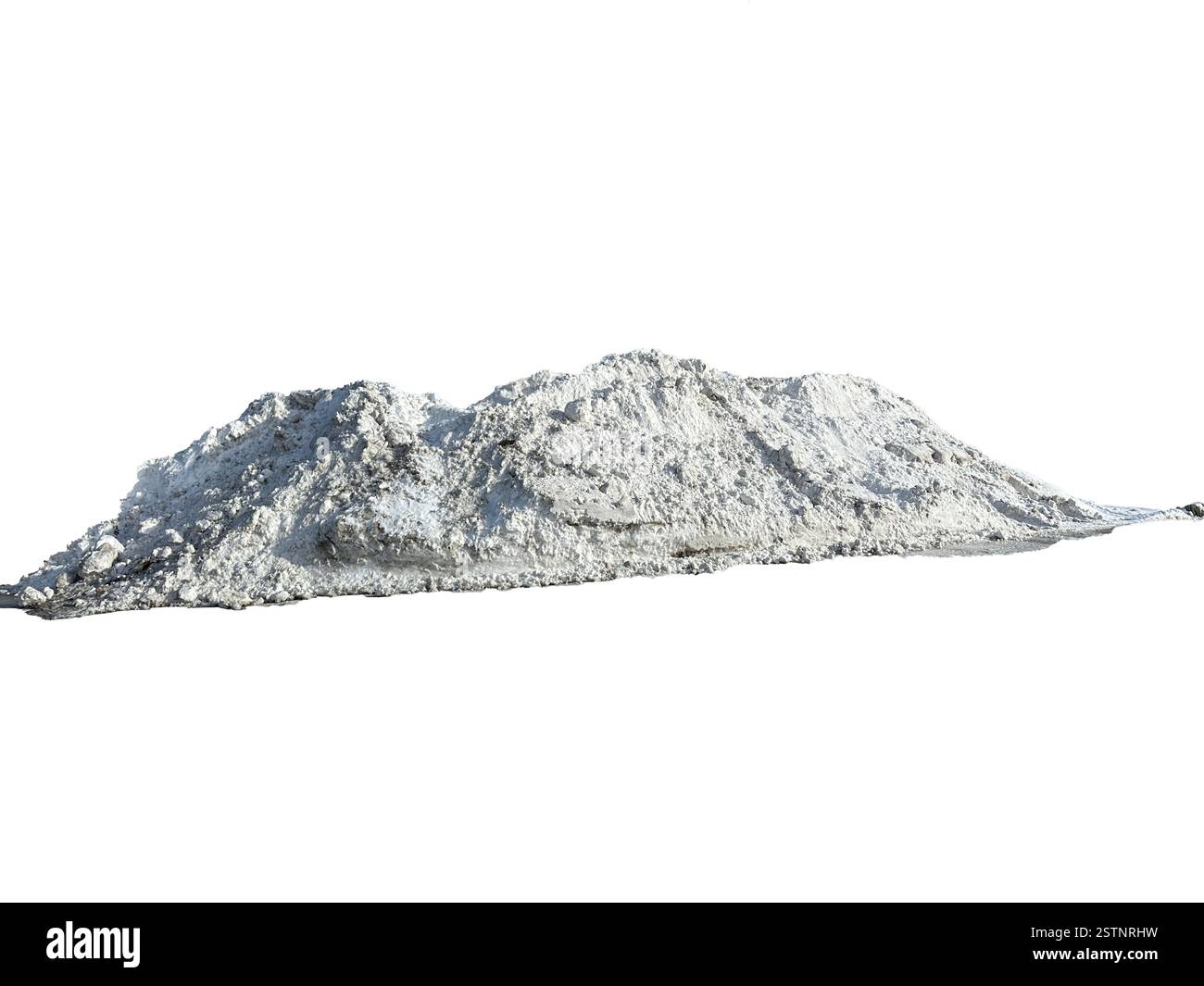 Pile of plowed snow, isolated on white background Stock Photo - Alamy