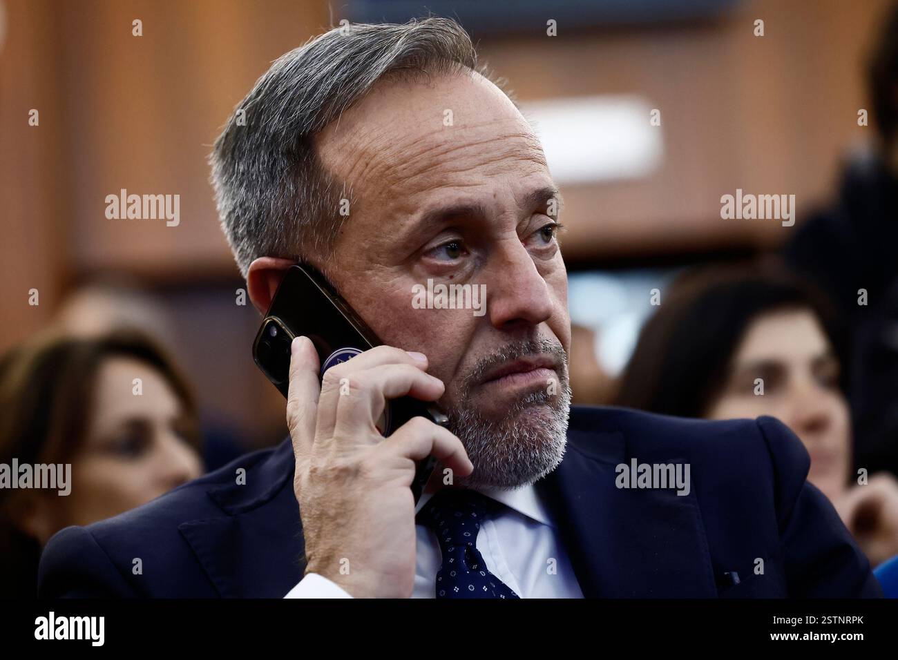Roma, Italia. 19th Feb, 2025. Giancarlo Righini alla Conferenza del ...