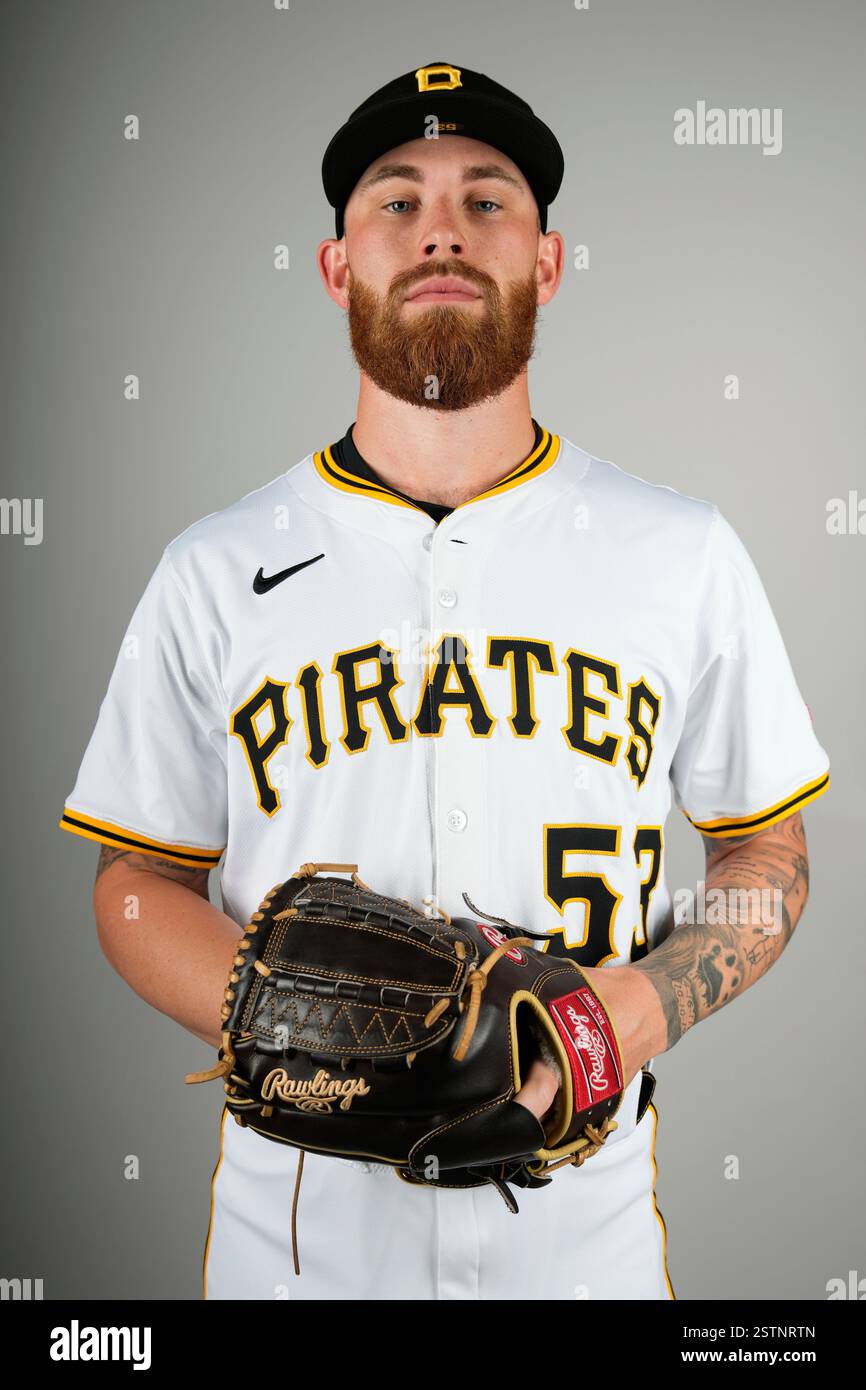 This is a 2025 photo of pitcher Mike Burrows of the Pittsburgh Pirates ...
