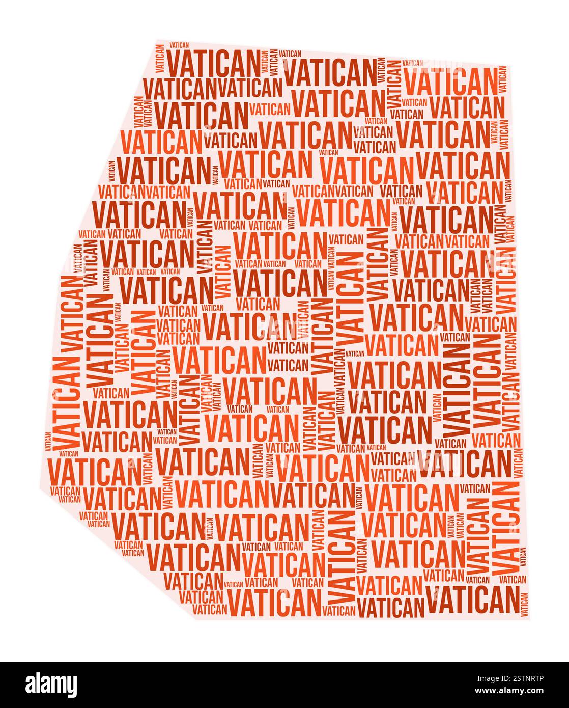 Vatican City region word cloud. Country shape design. Vatican City ...