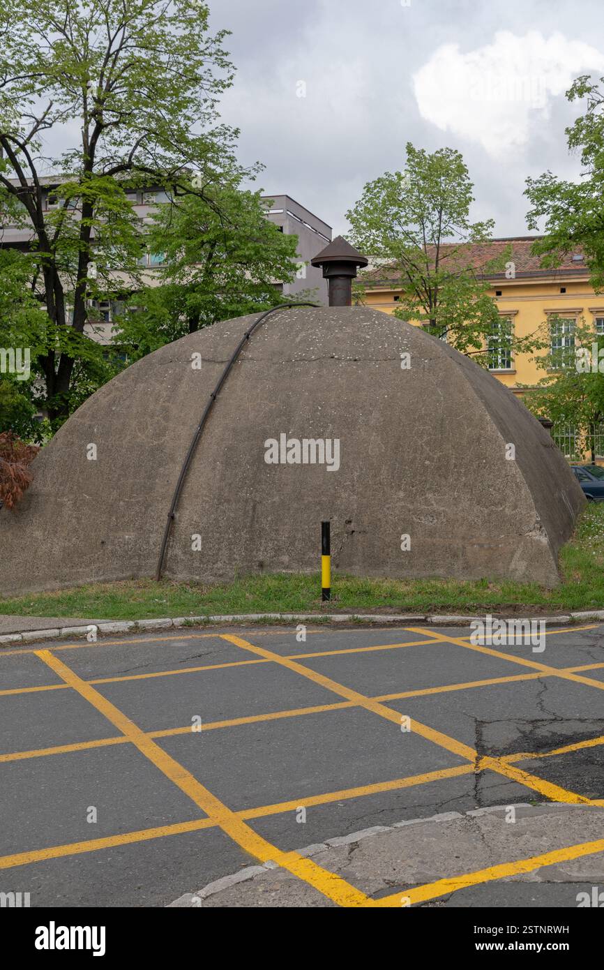 Concrete Survival Shelter From Cold War Era Stock Photo - Alamy
