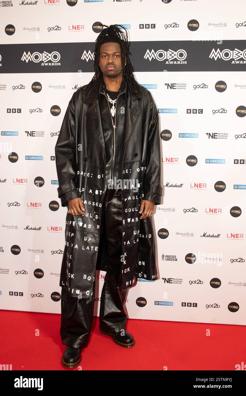 Newcastle, United Kingdom. 18th February 2025. Jordan Adetunji on the ...