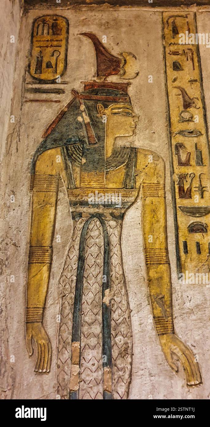 Full Wall relief of the egyptian goddess of healing,Serket or Serqet ...