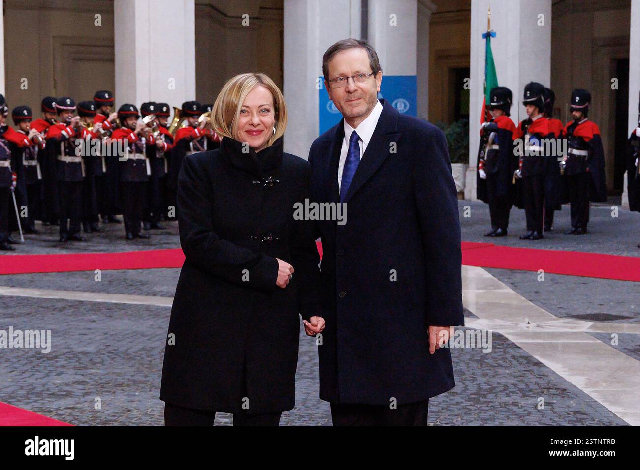 Roma, Italia. 19th Feb, 2025. Il presidente del Consiglio Giorgia ...