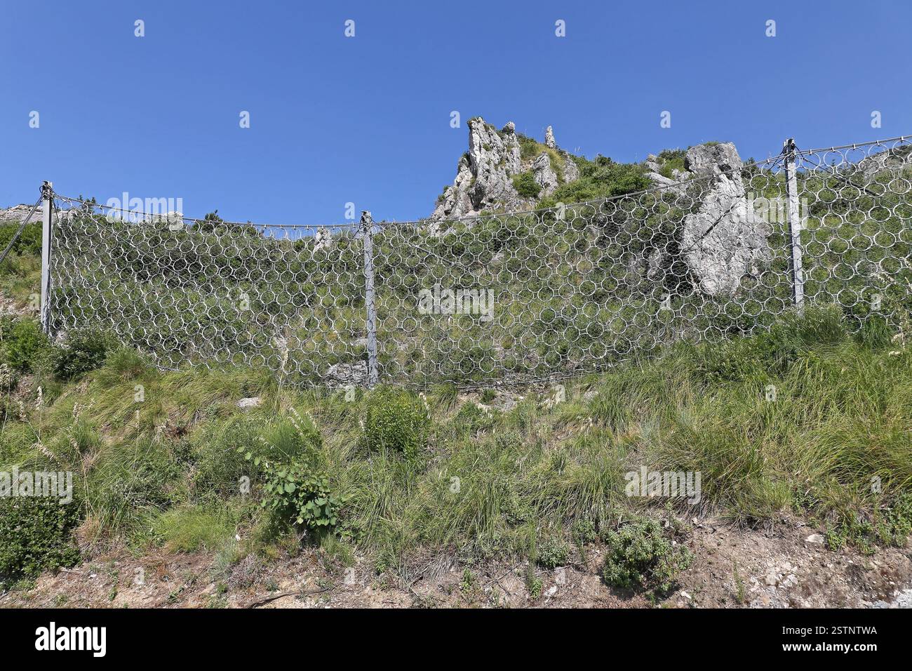 Steel Safety Net Stock Photo - Alamy