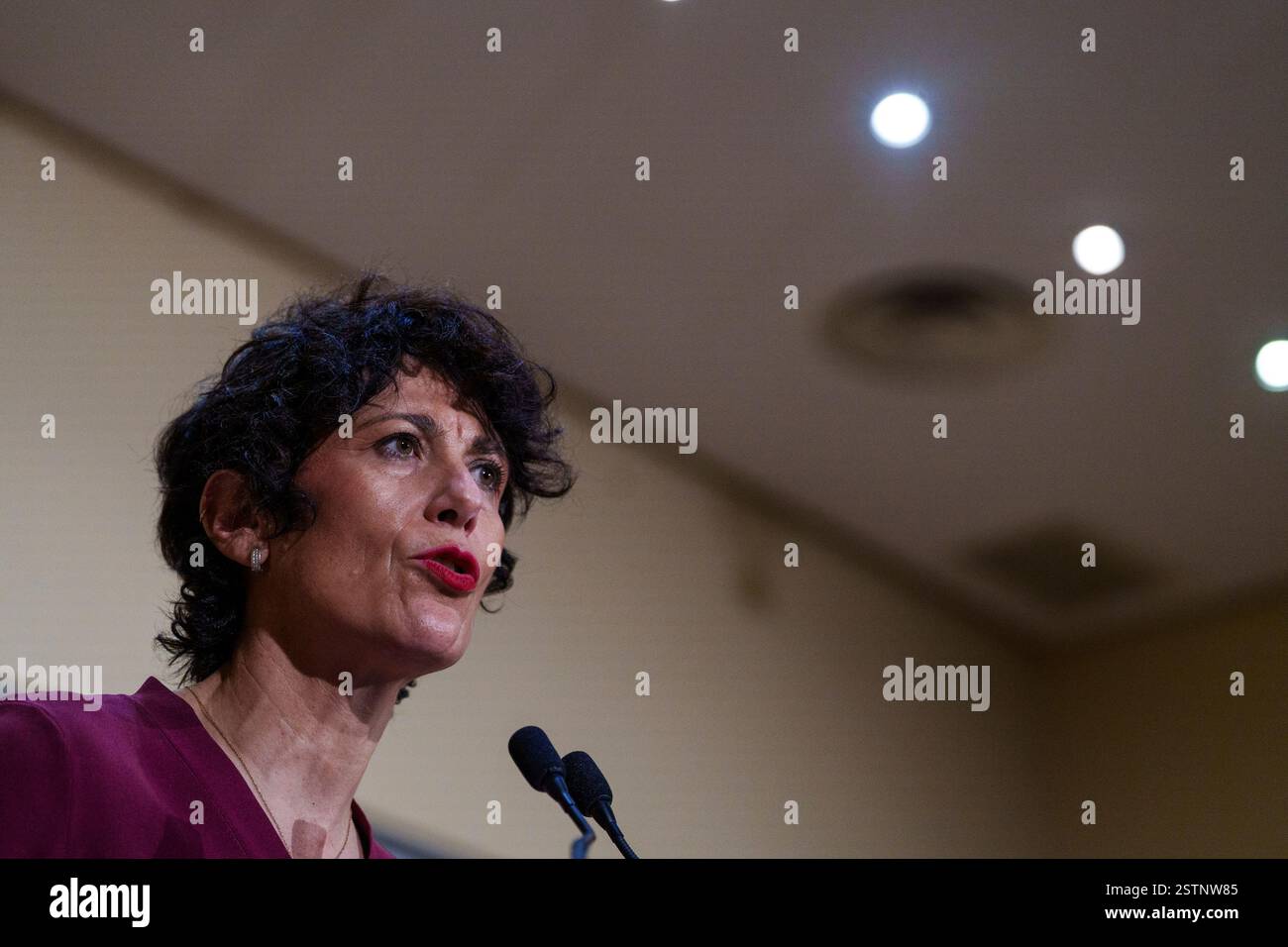 The Minister of Inclusion, Social Security and Migration, Elma Saiz ...