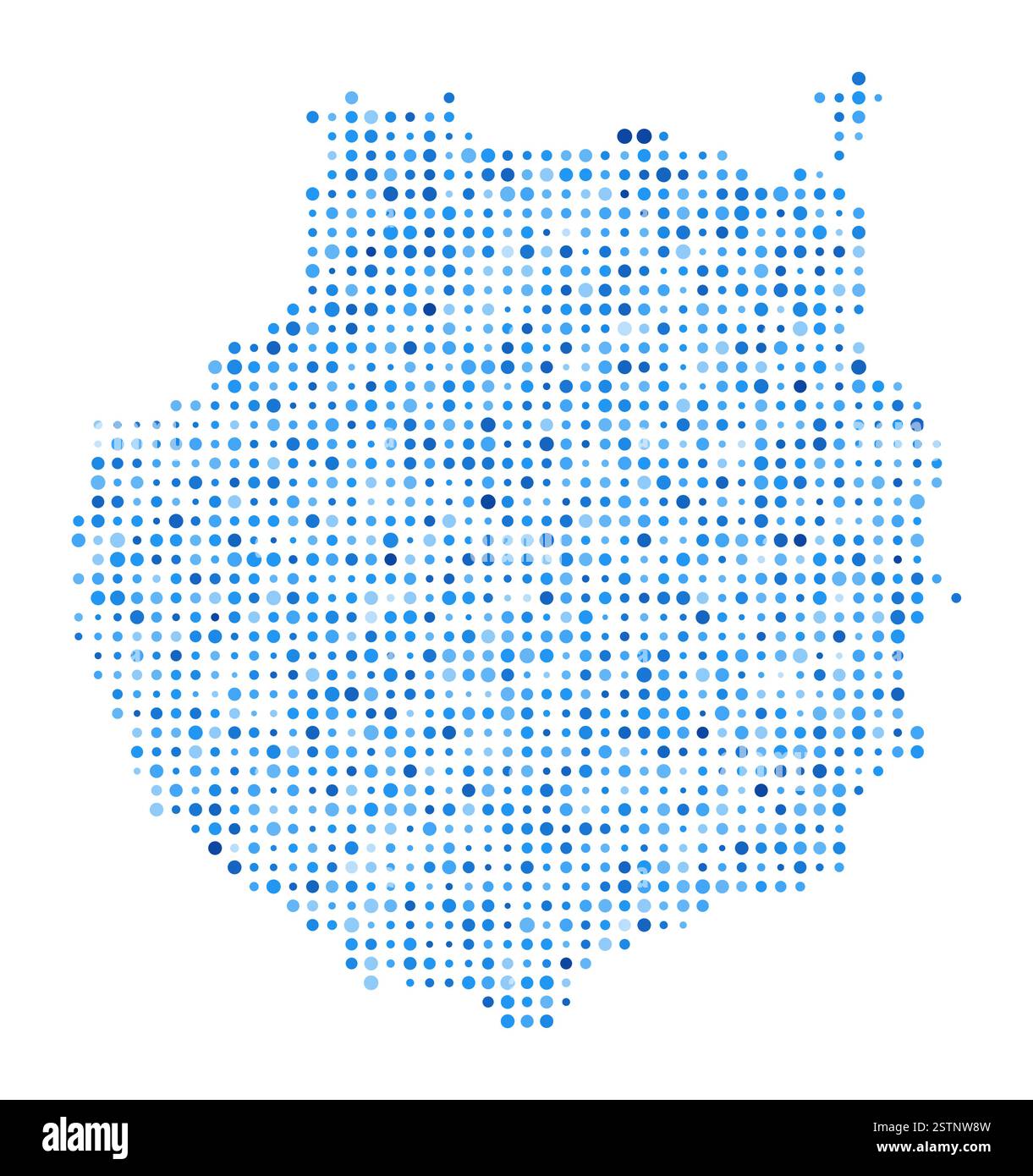 Gran Canaria Dot Map. Island Digital Style Shape. Gran Canaria vector ...