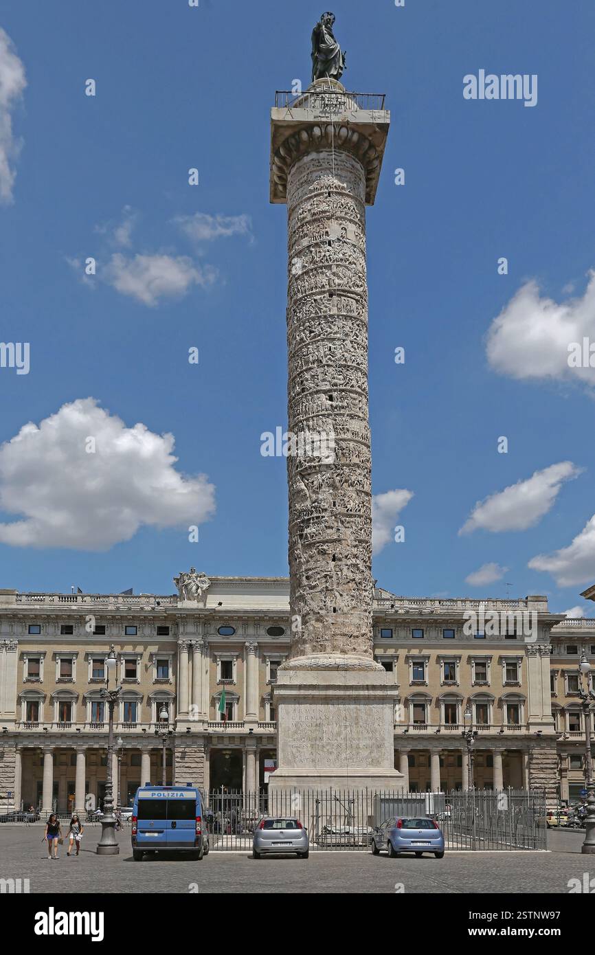 Marcus Aurelius Column Rome Stock Photo - Alamy