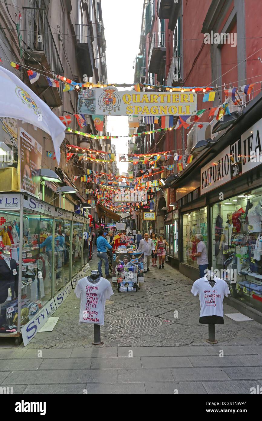 Spanish Quarters in Naples Stock Photo - Alamy