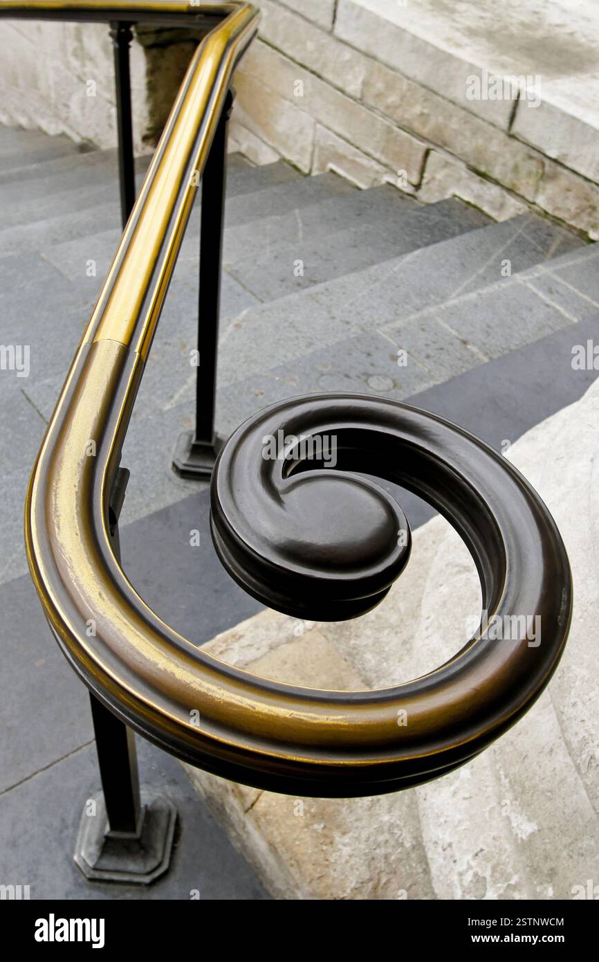 Hand rail spiral Stock Photo - Alamy