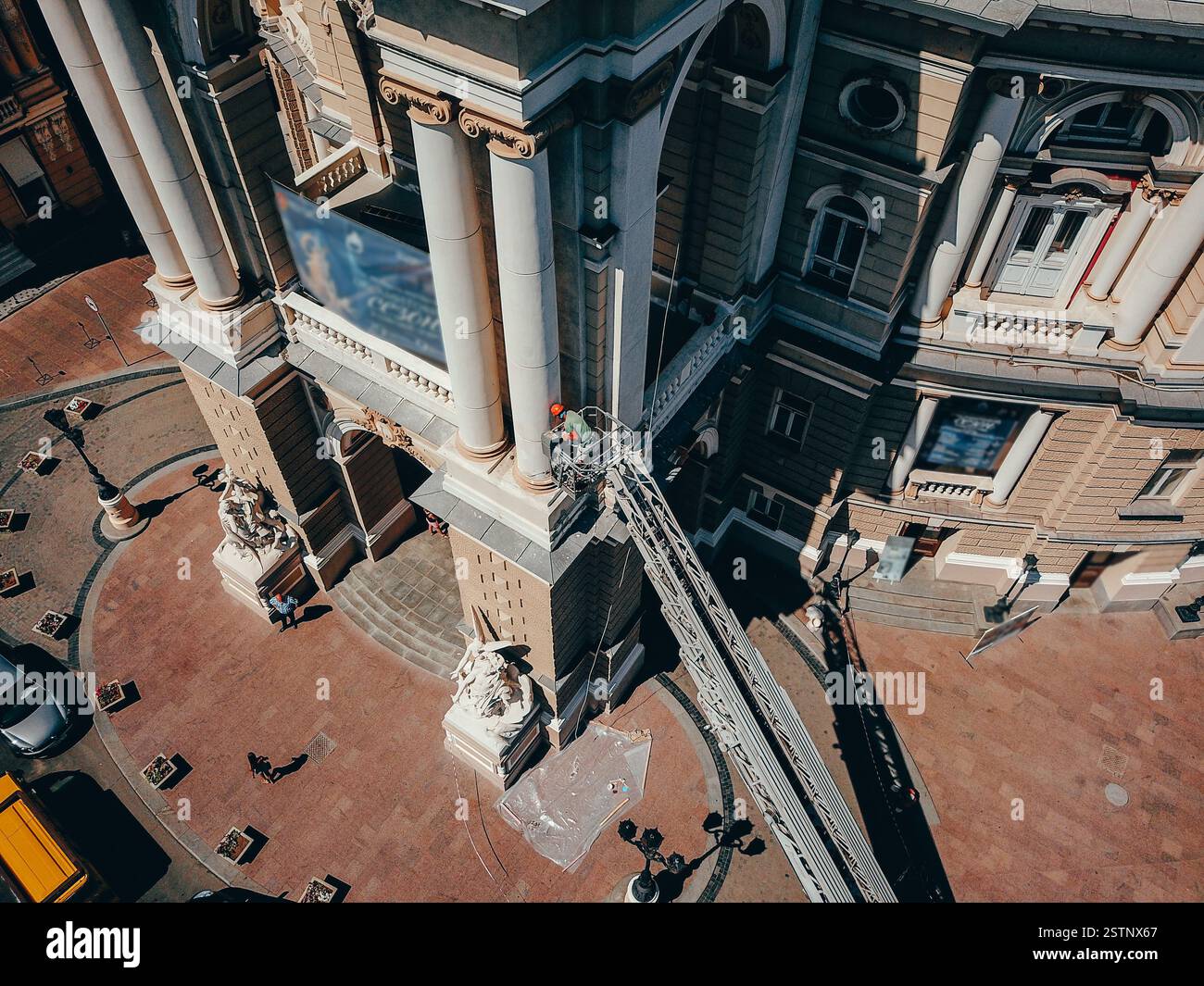 Bird's eye view of the Odessa Opera and Ballet Theater Stock Photo - Alamy