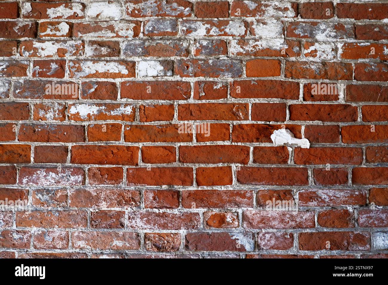 Weathered Stained Old Brick Wall with signs of wear Stock Photo - Alamy