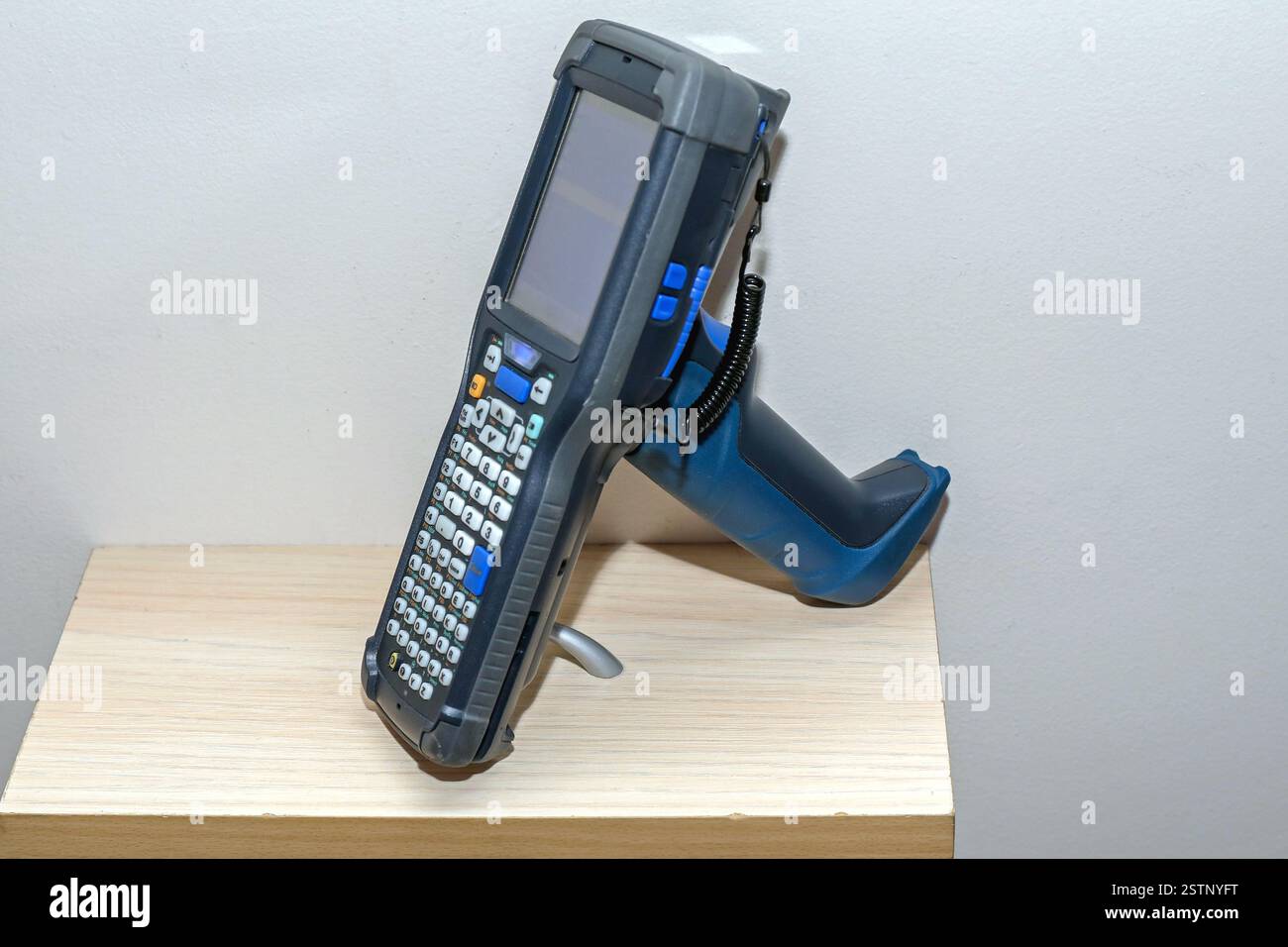 Handheld Barcode Scanner Stock Photo - Alamy