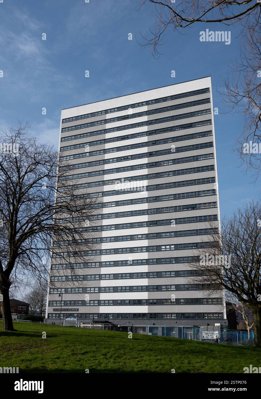 Salisbury Tower 20 storey tower block, Ladywood, Birmingham, West ...