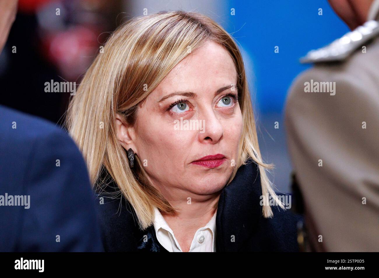 Roma, Italia. 19th Feb, 2025. Il presidente del Consiglio Giorgia ...