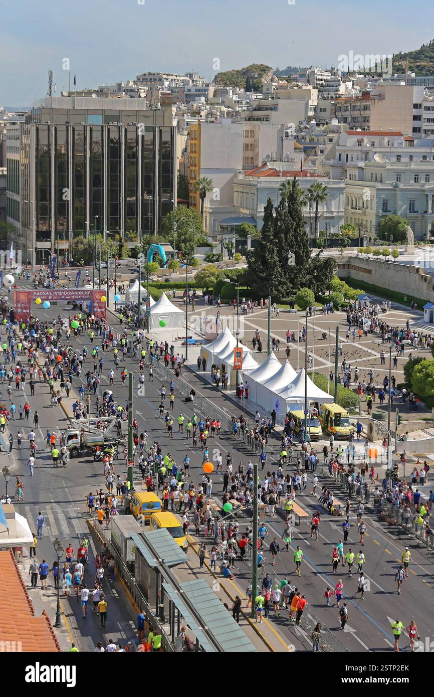 Athens Half Marathon Stock Photo - Alamy