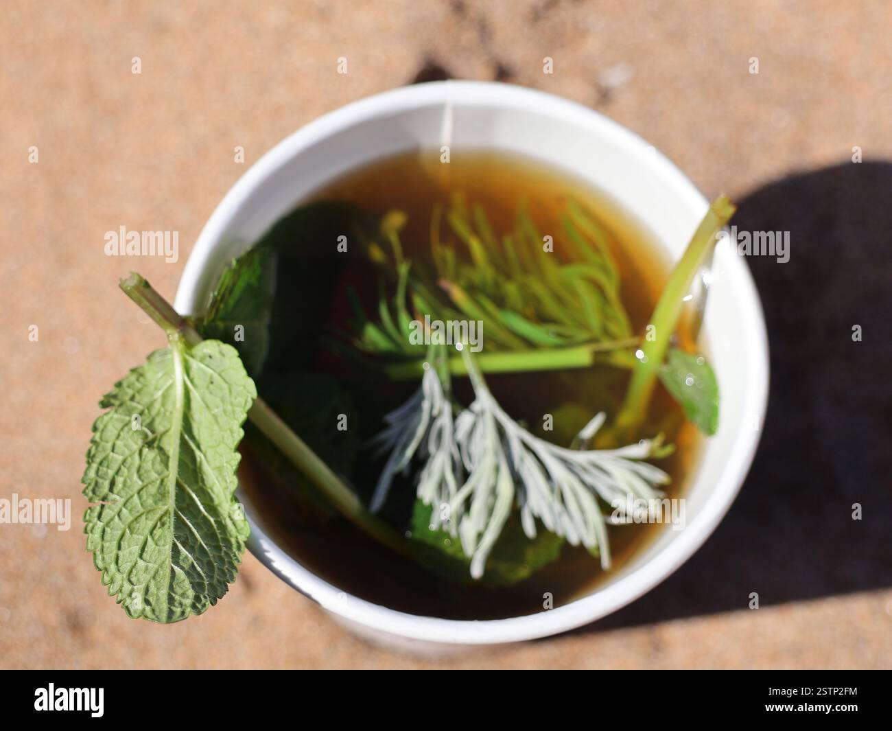 Moroccan mint tea on the beach in Taghazout Stock Photo - Alamy