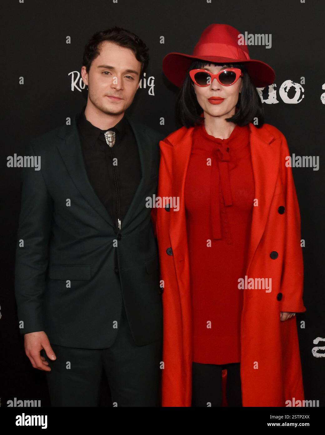 West Hollywood, California, USA. 18th Feb, 2025. Lucas Jade Zumann and ...