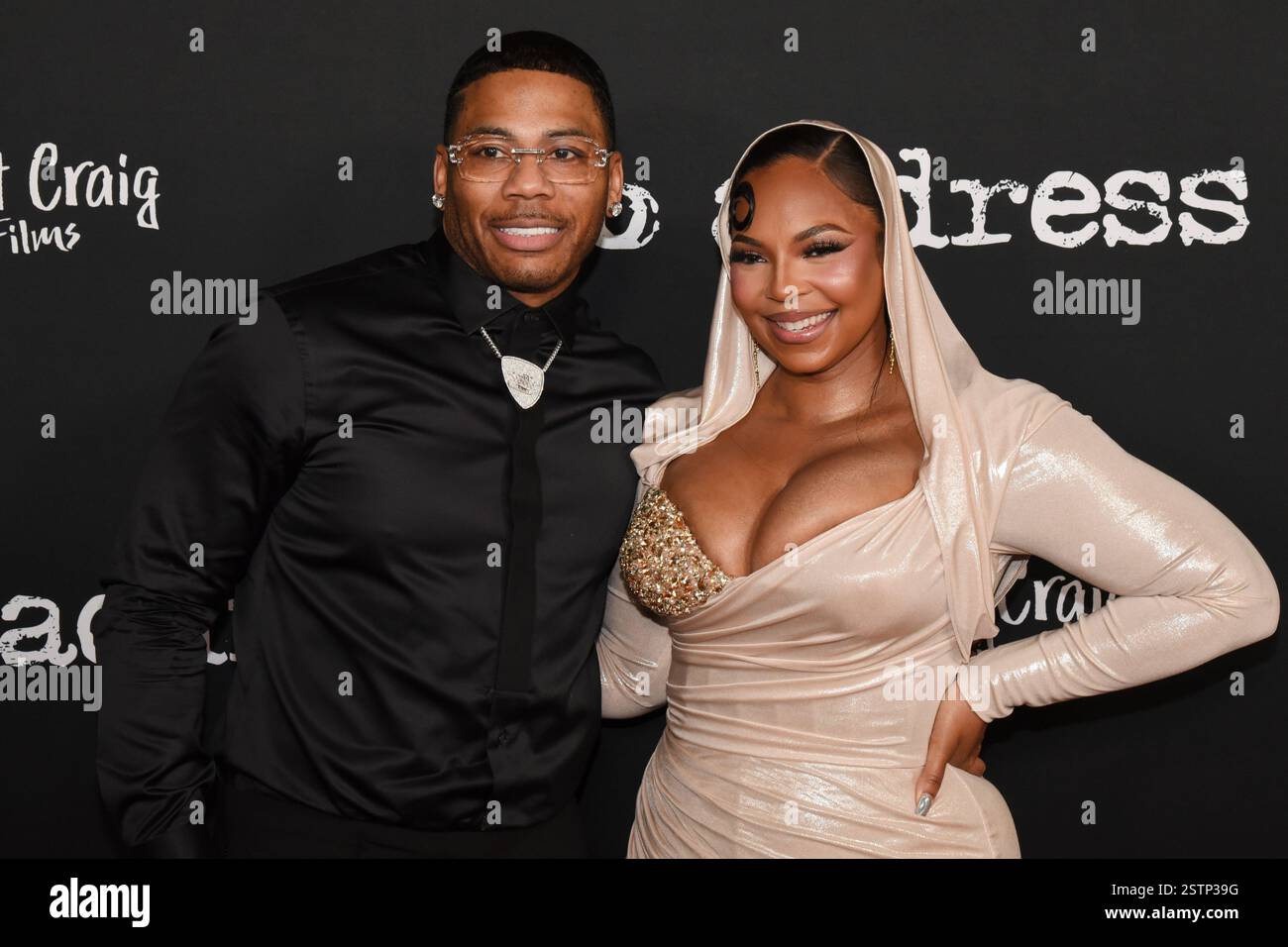 February 18, 2025, West Hollywood, California, USA: Nelly and Ashanti attend the ''No Address ...
