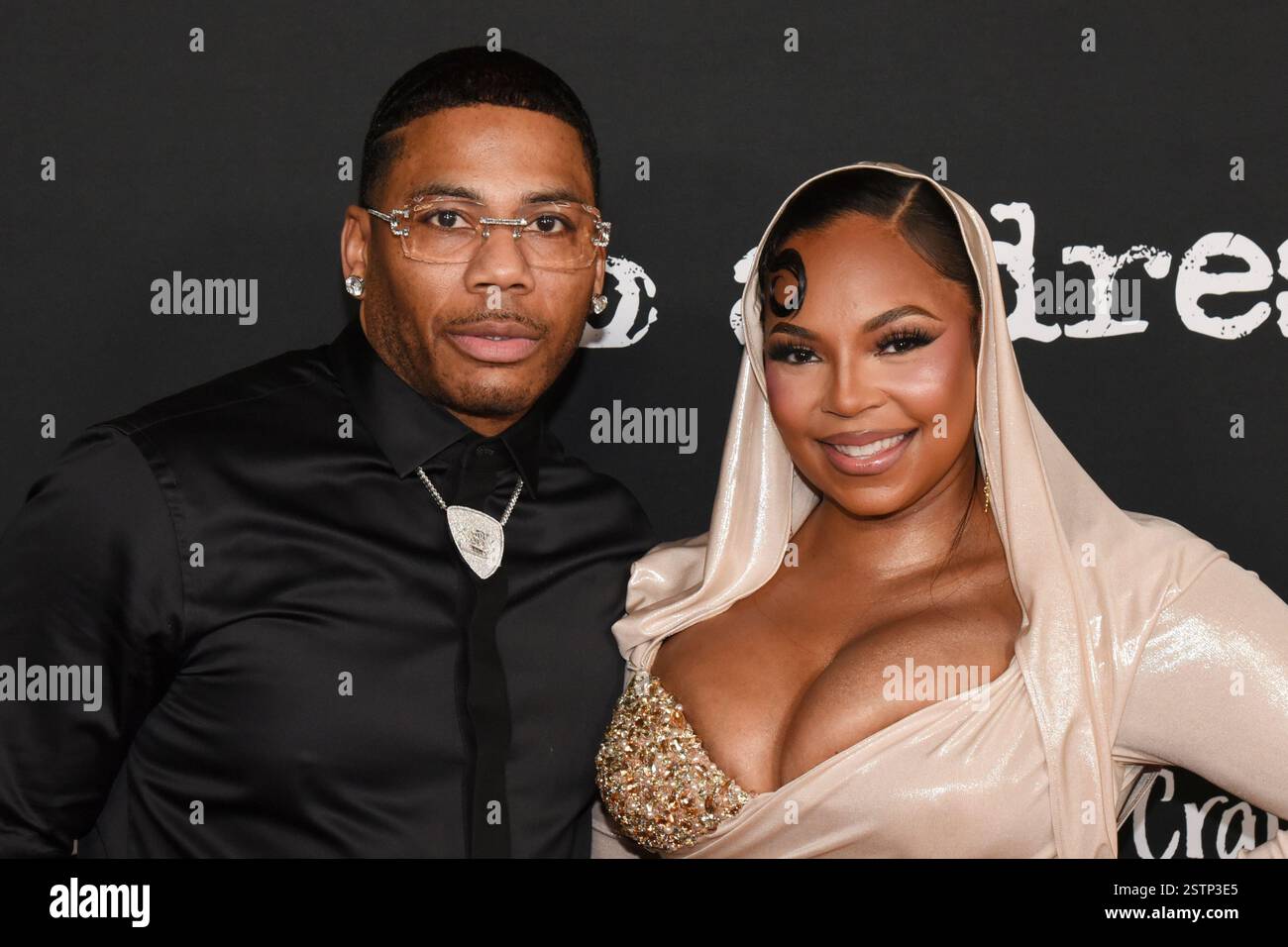 February 18, 2025, West Hollywood, California, USA: Nelly and Ashanti attend the ''No Address ...