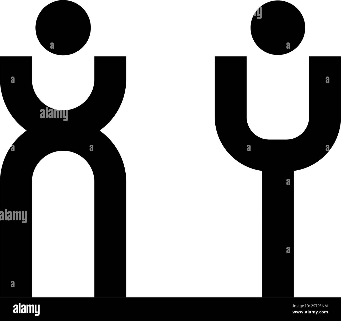 Modern Male and female WC restroom icon symbol vector illustration ...