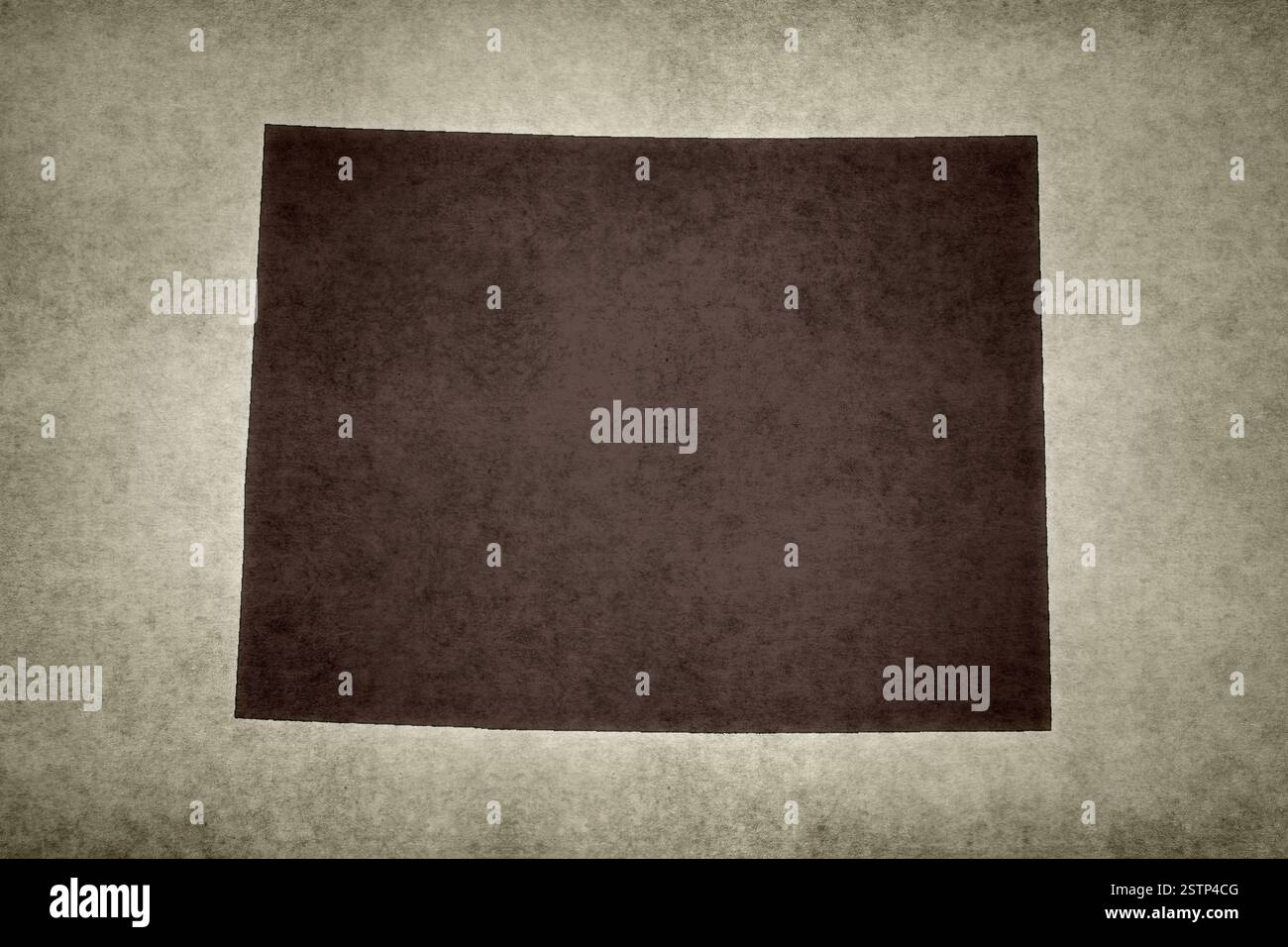 Grunge map of the state of Colorado (USA) printed on an old paper Stock ...