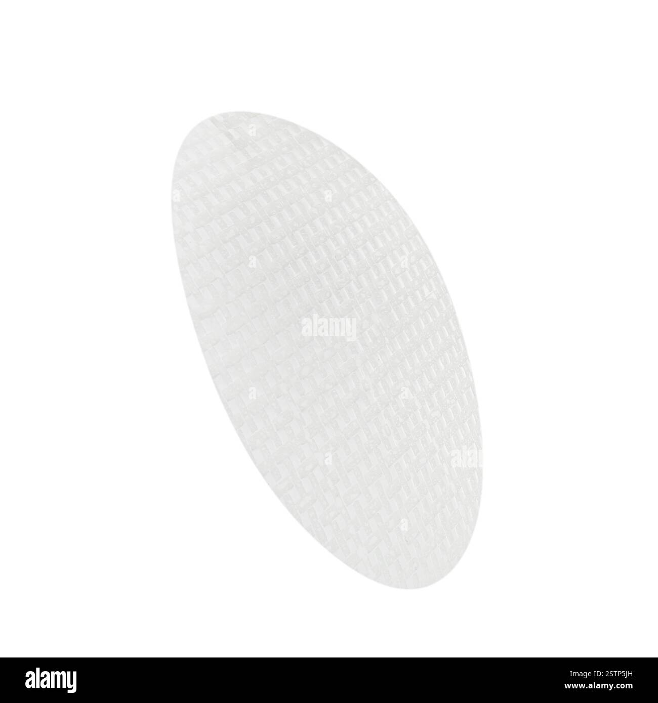 One edible rice paper sheet in air isolated on white Stock Photo - Alamy