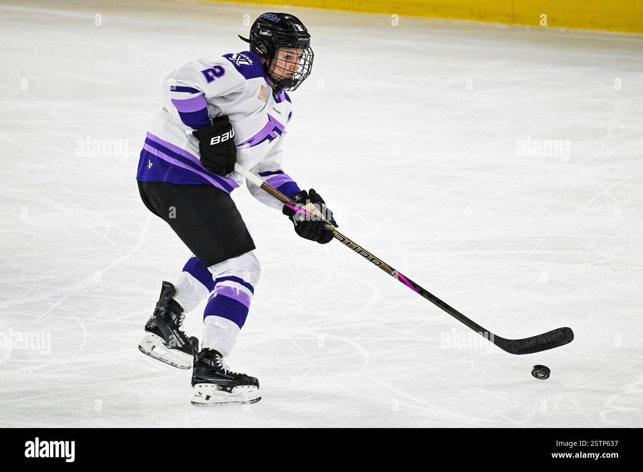 LAVAL, QC - FEBRUARY 18: Minnesota Frost defender Lee Stecklein (2 ...
