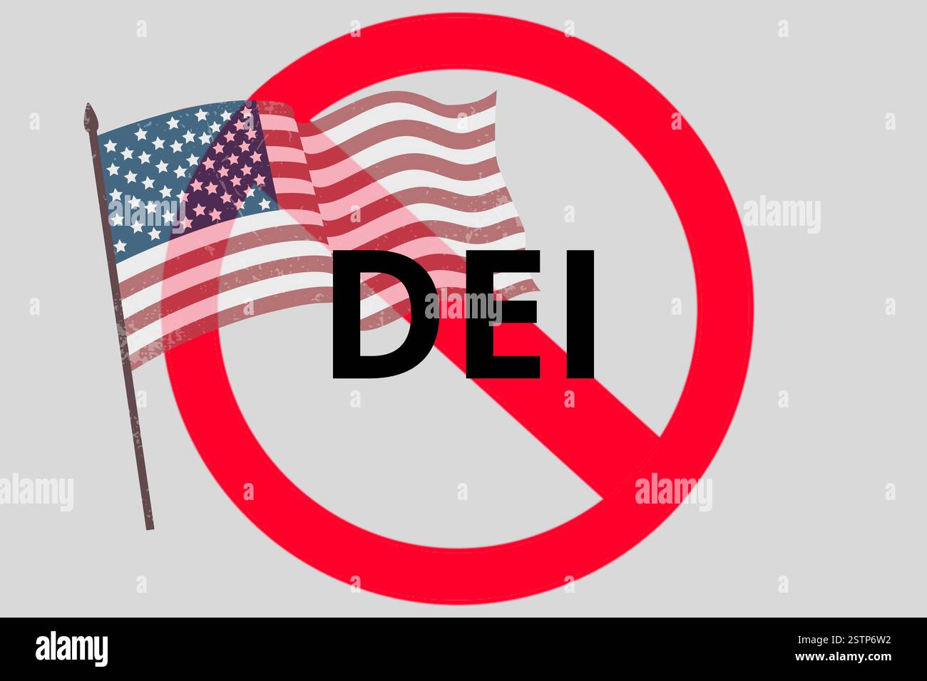 DEI rollback concept. Diversity, Equity and Inclusion program concept ...