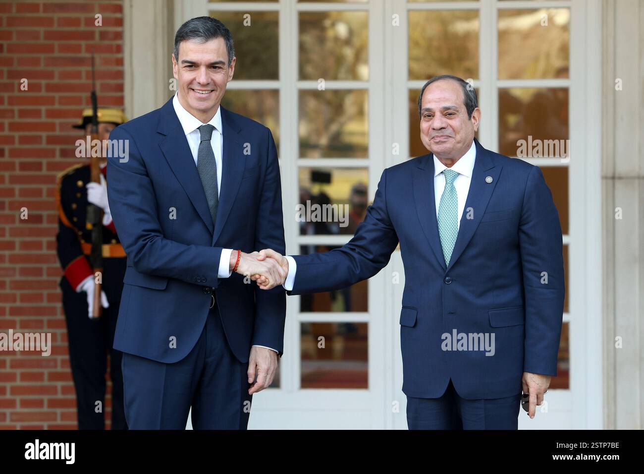 Madrid, Spain; 02/19/2025.- Pedro Sánchez, Spanish president, and the ...