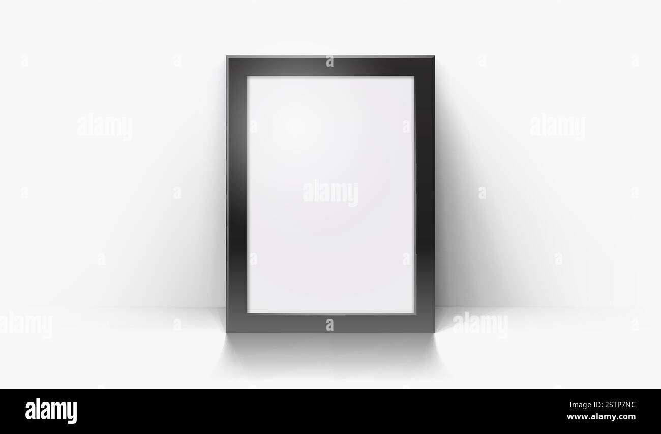 White frame mock up, realistic decoration wall, on the white background ...