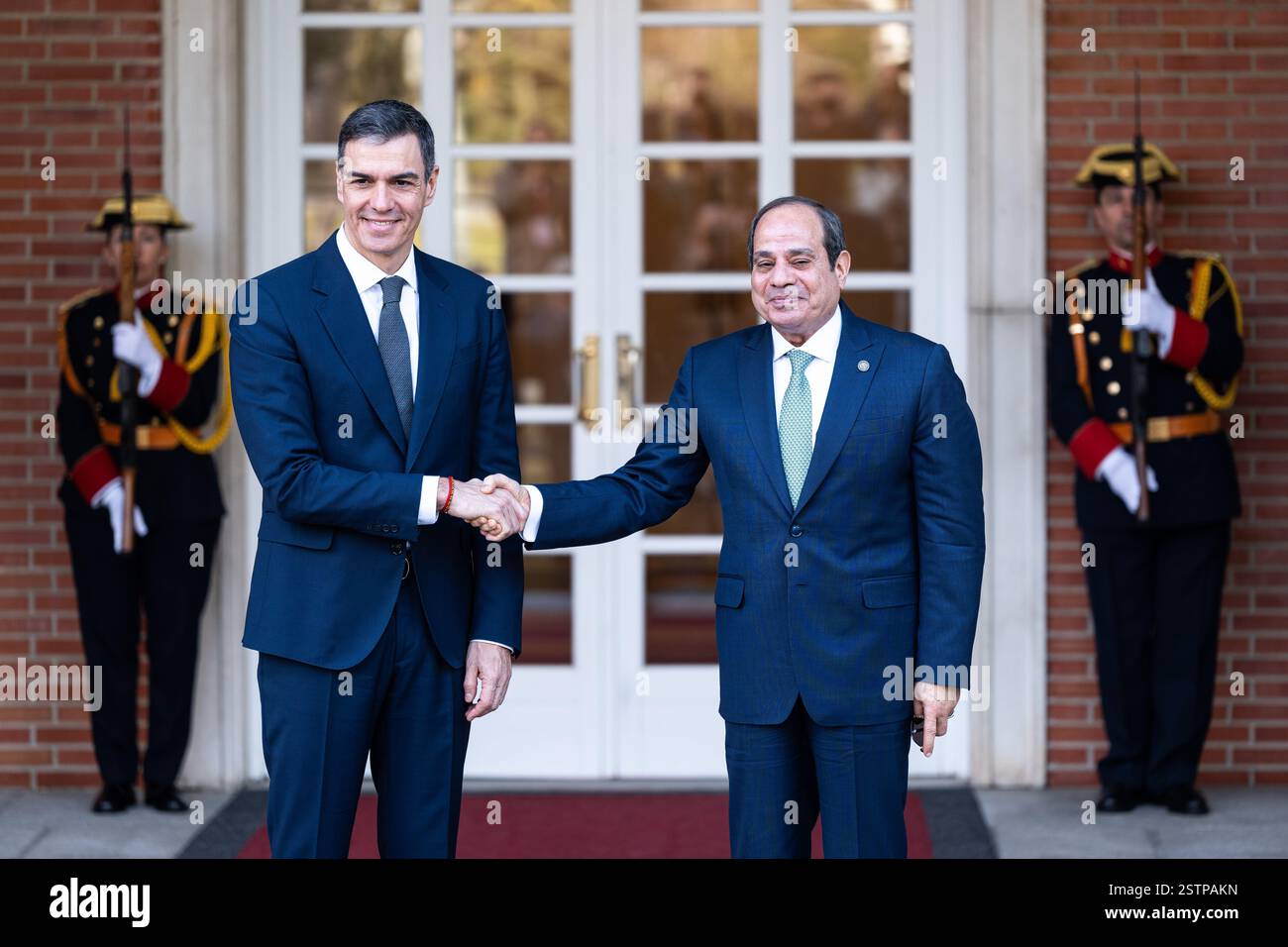 Madrid, Spain. 19th Feb, 2025. The President of Spain, Pedro Sánchez ...