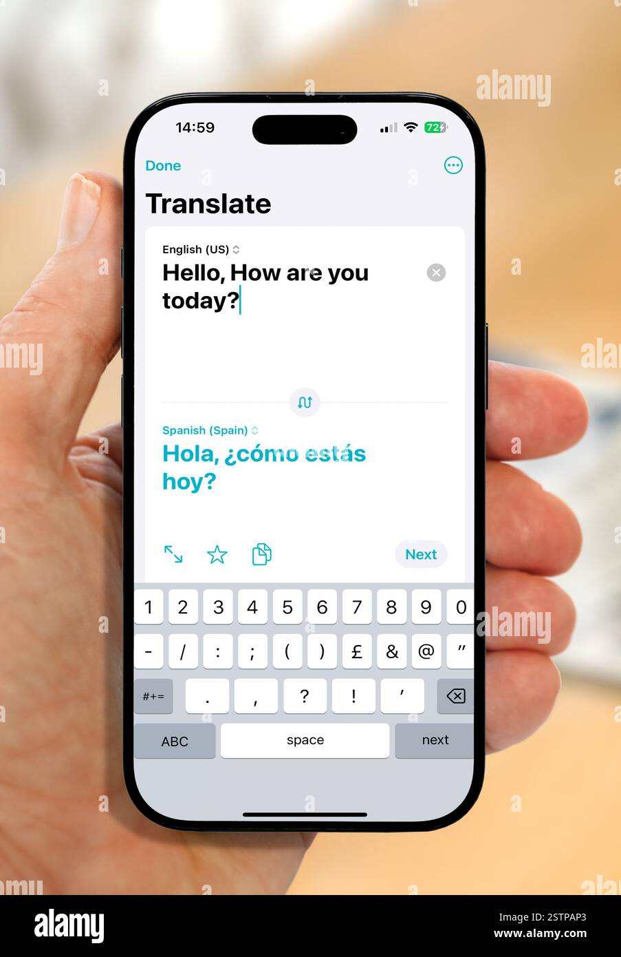 Google translate application hi-res stock photography and images - Alamy