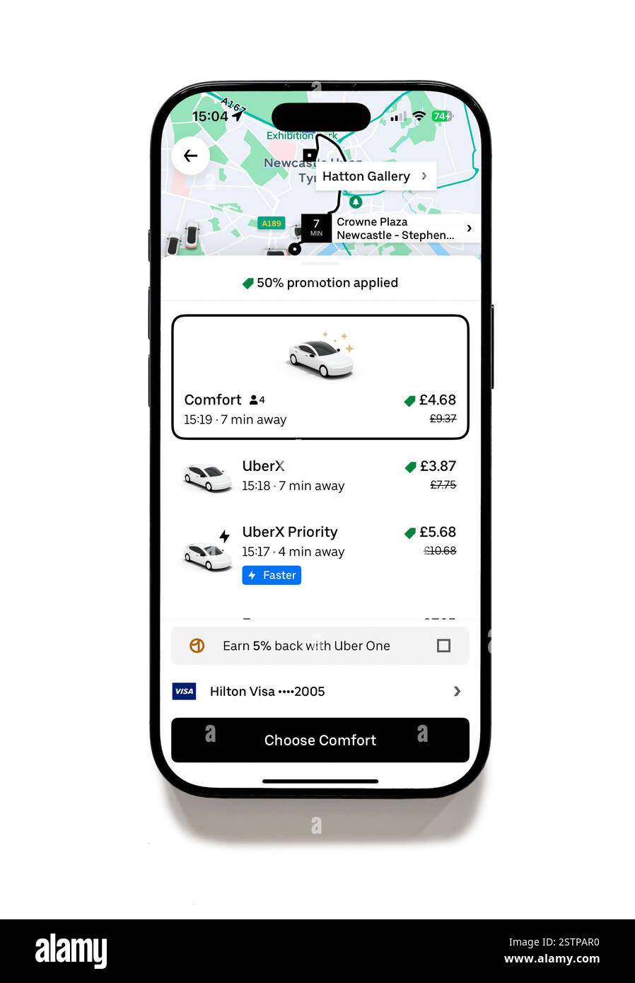 Uber App on an iPhone 16 Plus Stock Photo - Alamy