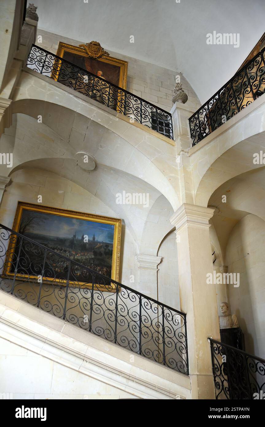interior, Château d'Ussé, France, Europe Stock Photo - Alamy