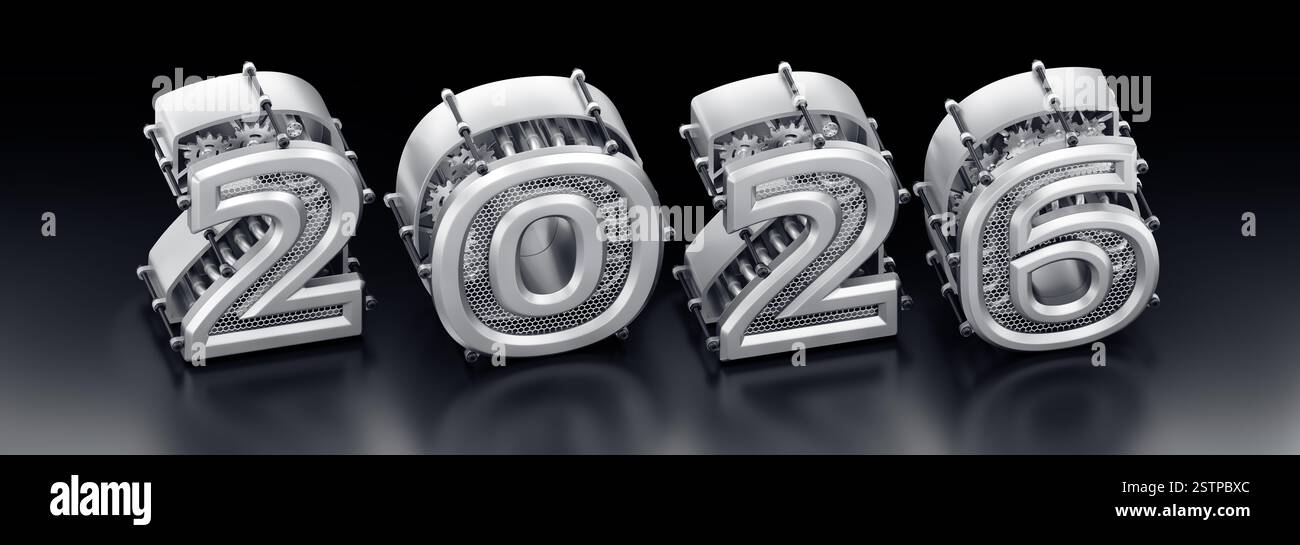 2026 new year 3d hi-res stock photography and images - Alamy
