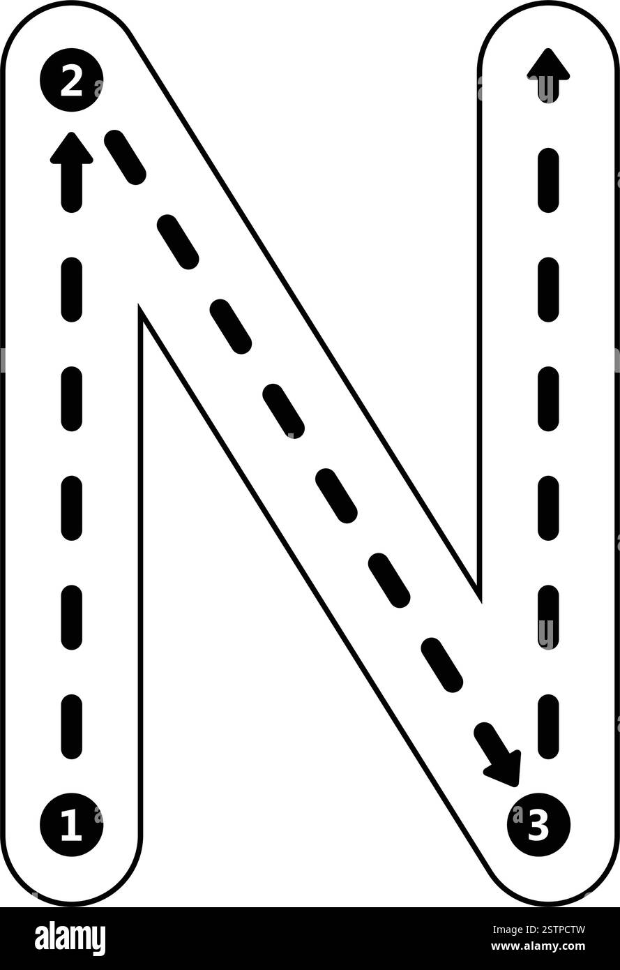 N letter clipart Black and White Stock Photos & Images - Alamy