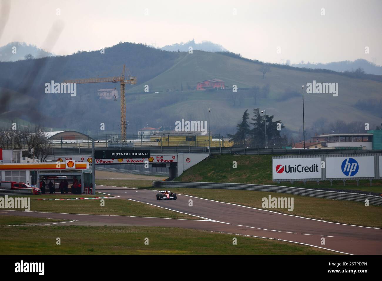 Modena, Italy. 19th Feb, 2025. Lewis Hamilton on track during a ...