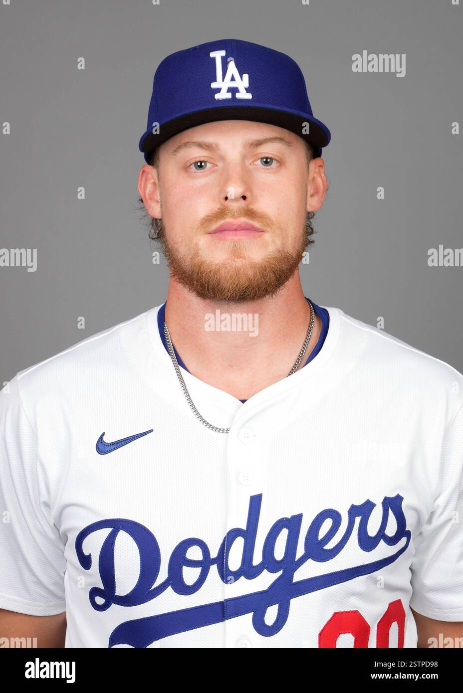 This is a 2025 photo of pitcher Sam Carlson of the Los Angeles Dodgers ...